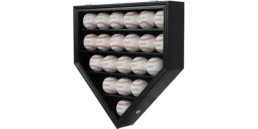 21 Slot Baseball Display Diamond Case