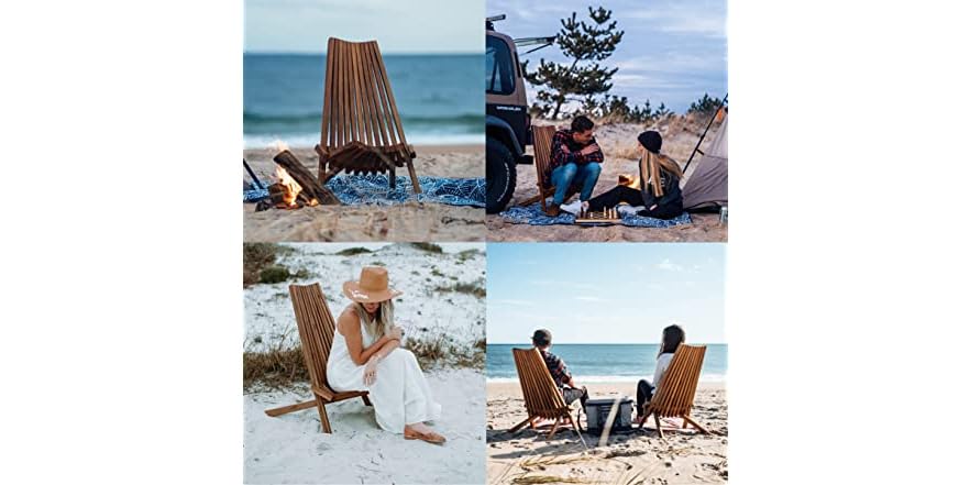 CleverMade Tamarack Folding Wooden Chair