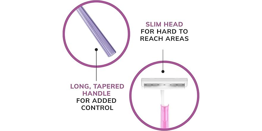 BIC Silky Touch Women's Disposable Razors, With 2 Blades