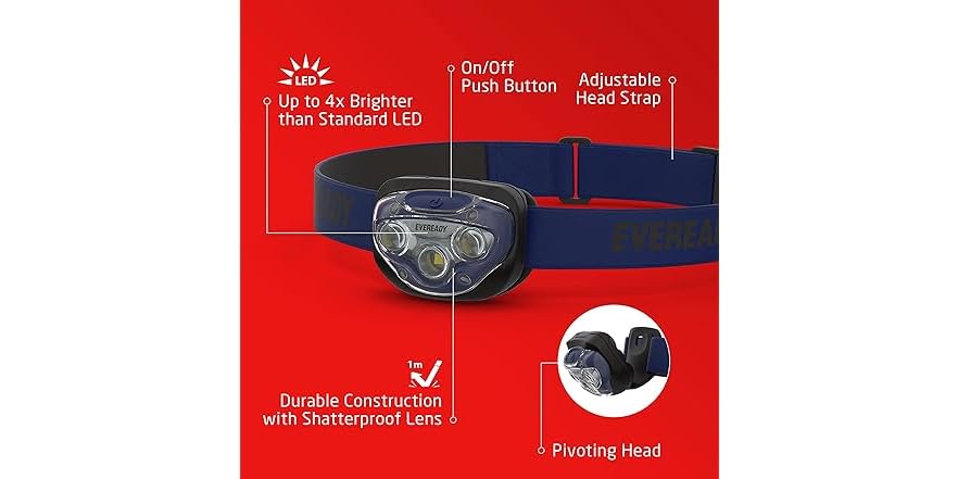 Eveready LED Headlamps (2-Pack)