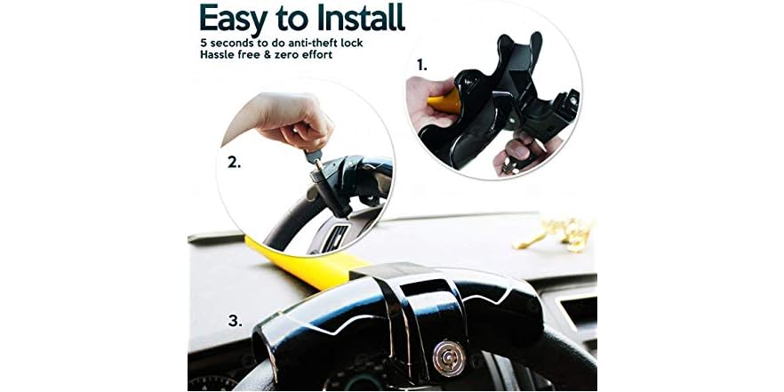 Anti-Theft Security Wheel Lock