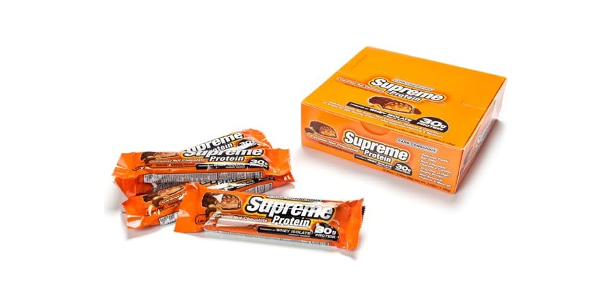 Supreme Protein Bar, Caramel Nut 12pk