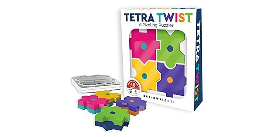 Brainwright Tetra Twist - A Pivoting Puzzler