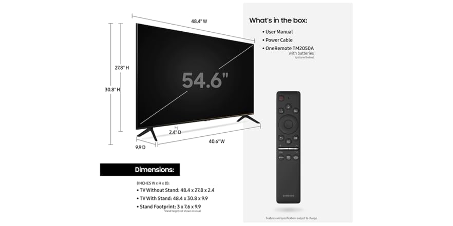 Samsung 55" Class TU8000 / TU800D 4K TV