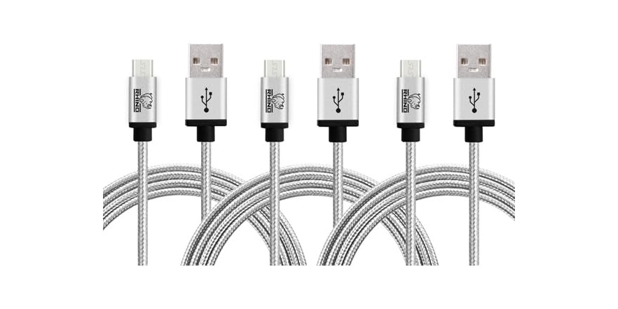Rhino USB Type C Sync Cable - 3 Packs