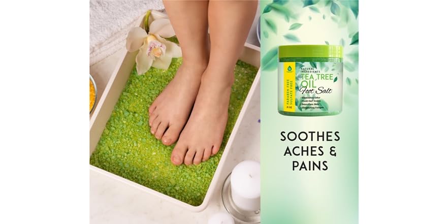 Pure Sonic Tea Tree Foot Salt 10oz