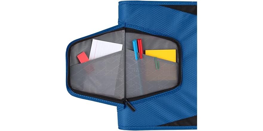 Five Star Zipper Binder, 1-1/2 Inch 3-Ring Binder