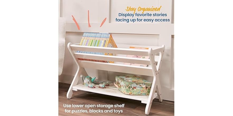 ECR4Kids Book Caddy Bookshelf