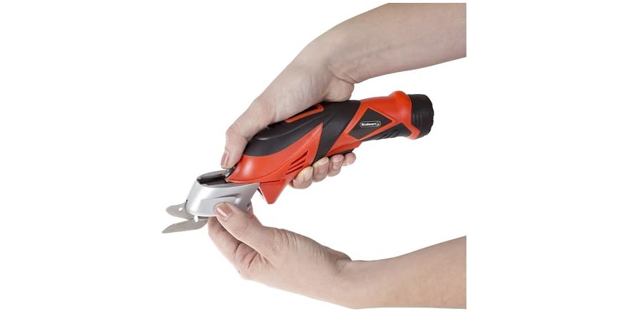 Cordless Power Scissors w/ 2 Blades, Red
