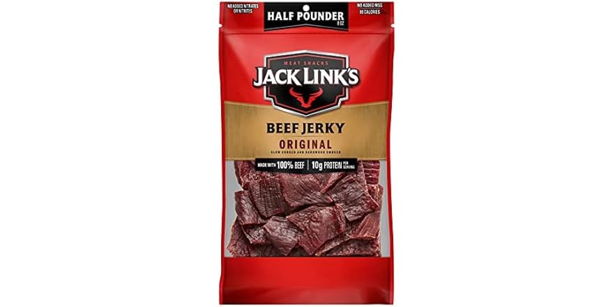 Jack Link's Beef Jerky, Original, 1/2 Pounder Bag