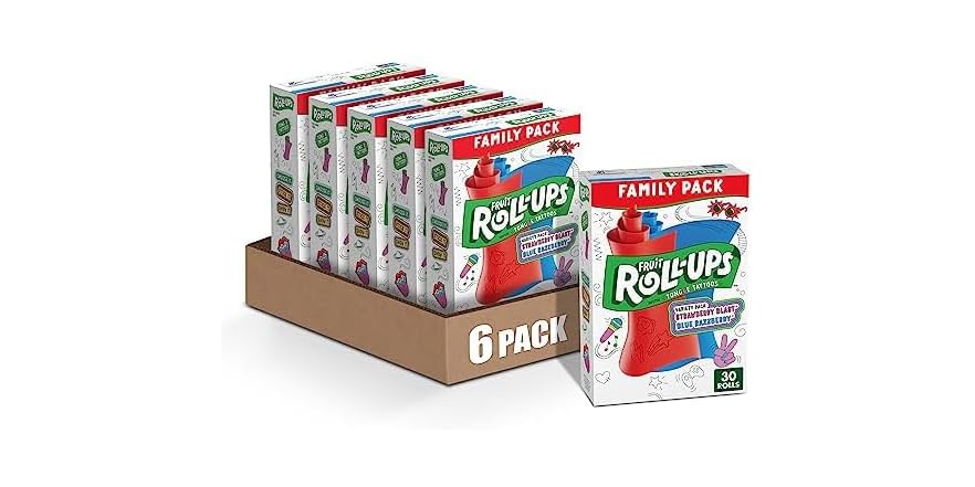 Fruit Roll-Ups Variety Pack, 15oz, 30ct