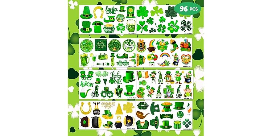 St.Patricks Day Temporary Tattoos