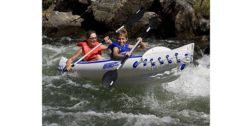 Sea Eagle 330 Deluxe Inflatable Kayak Bundle