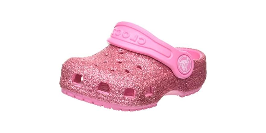 Crocs Classic Glitter Kids Clog (C12, J3)
