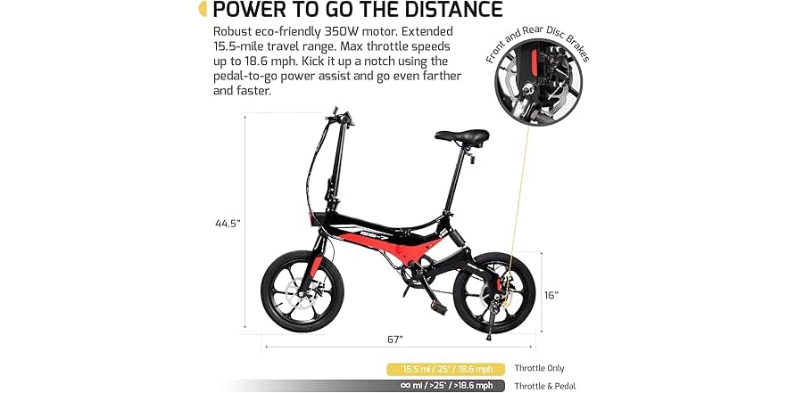Swagtron EB-7 Elite Folding Electric Bike