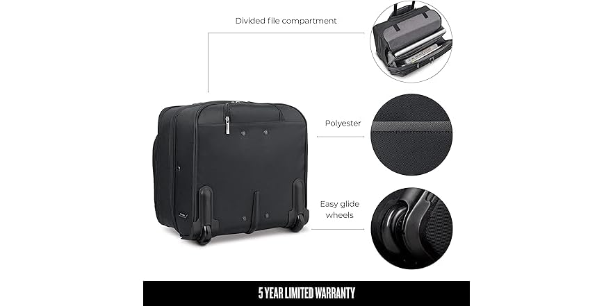 Solo New York 16" Laptop Rolling Case