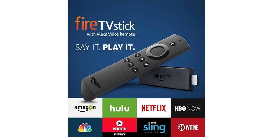 Fire TV Stick with Alexa Voice Remote (1st Gen - no volume controls)