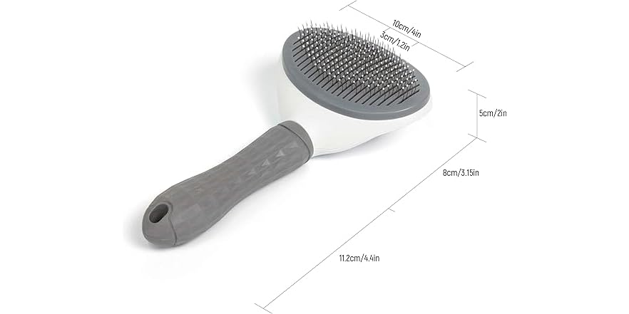 Generic Pet Hair Removal Comb Grey