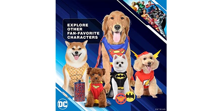 DC Wonder Woman Dog Costume