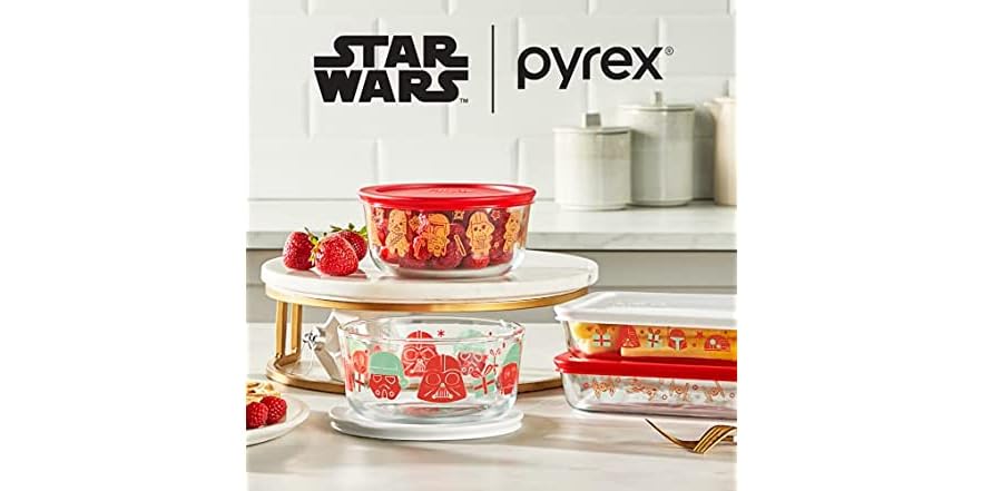 Pyrex Star Wars Holiday Themed Set