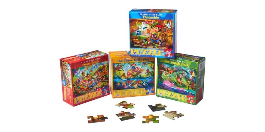 Classic 35-Piece Puzzle 4-Pack Bundle