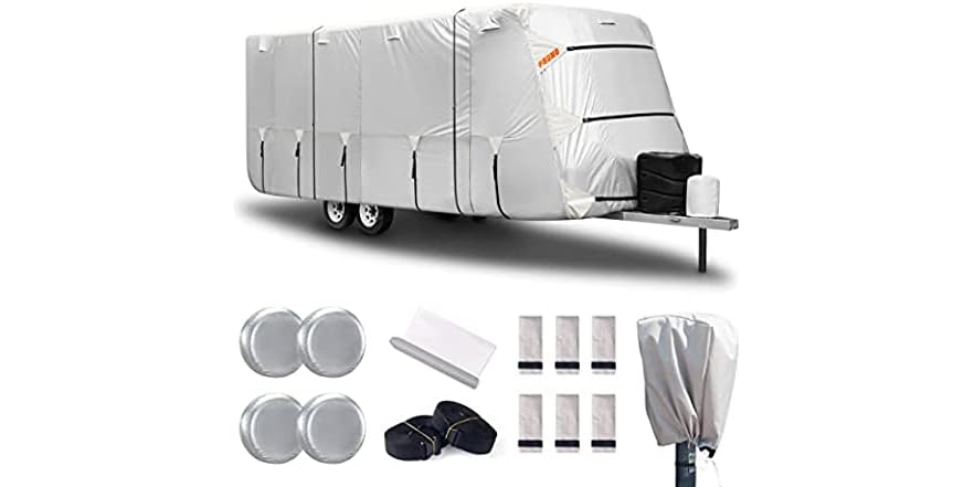 FRUNO 300D Travel Trailer RV Cover