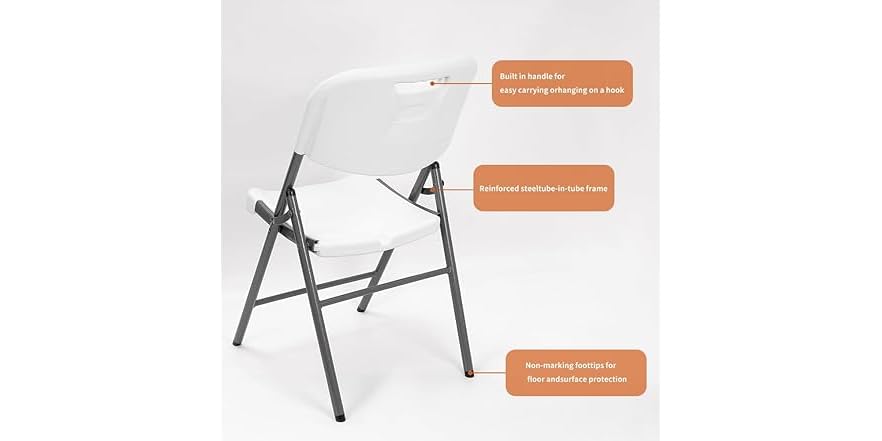 Set of 6 Folding Chairs