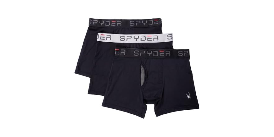Spyder Men's 3-Pack Mesh Boxer Briefs