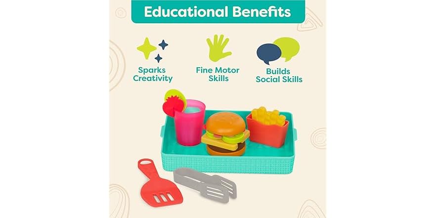 B. toys Mini Chef Build-a-Burger Playset
