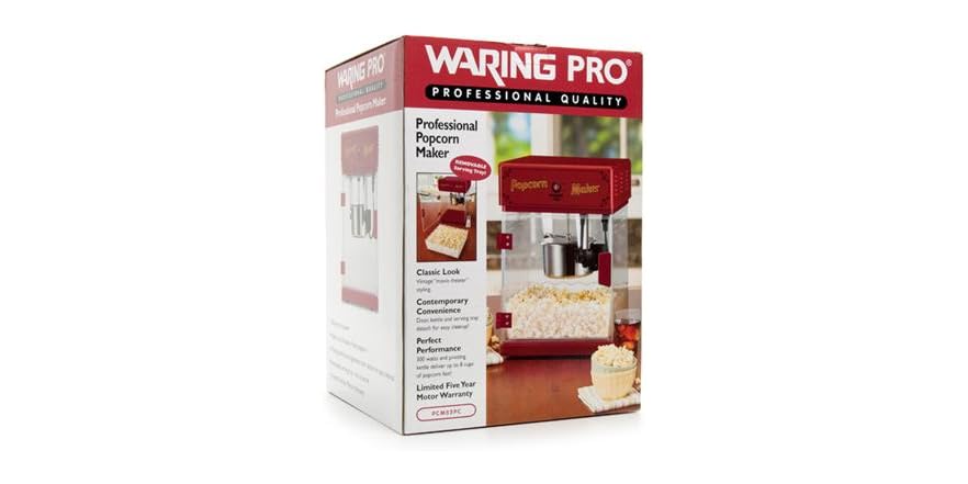 Waring 8-Cup Professional Popcorn Maker