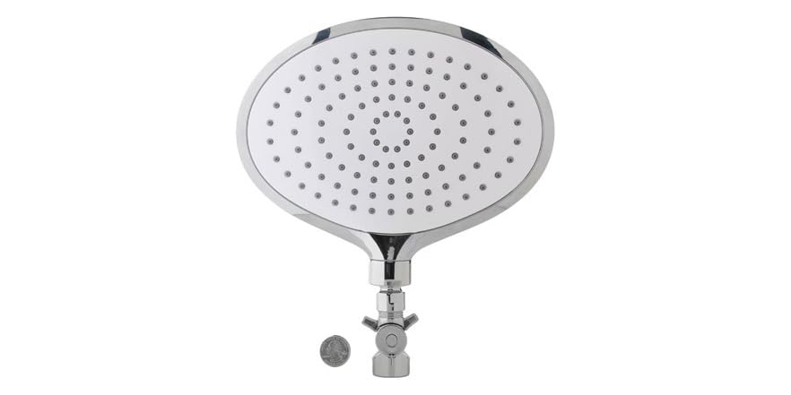 Dream Spa Razor 10" Oval Rainfall Showerhead