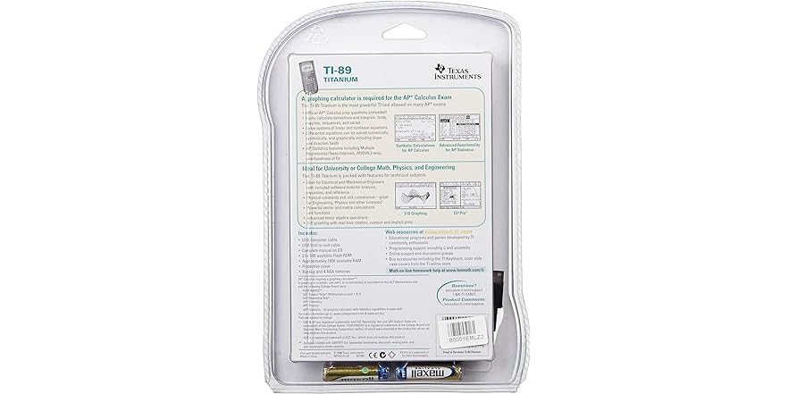 Texas TEXAS TI-89 TITANIUM TEXAS TI-89 TITANIUM