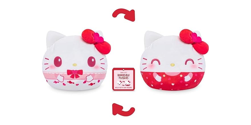 TeeTurtle Hello Kitty Reversible 6" Sanrio Plush