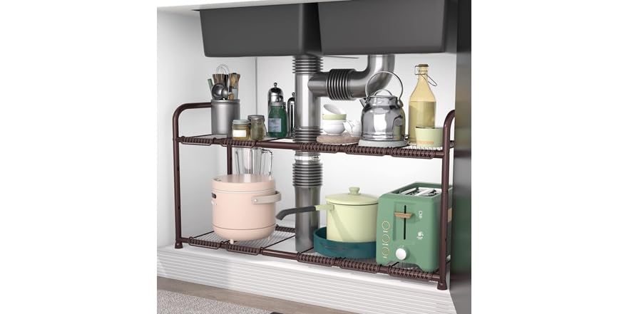 STO STO Under Sink Rack - Bronze, Silver