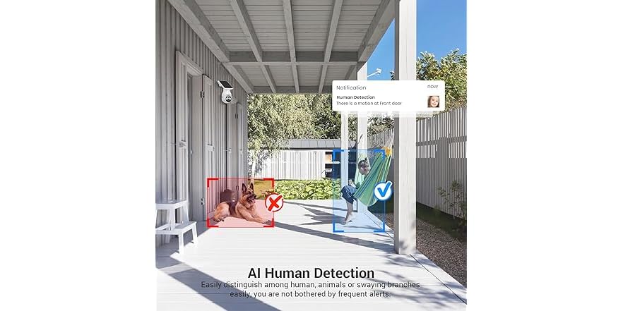 GlowPop Smart AI Motion Detection Security Camera