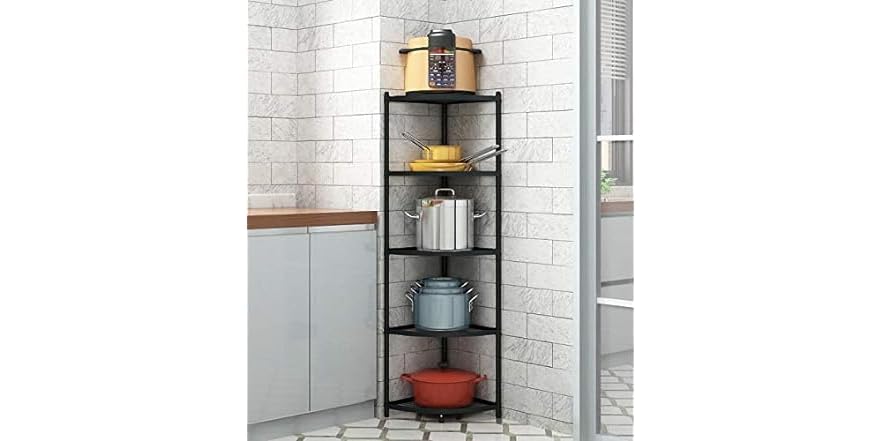 5-Tier Kitchen Corner Shelf Rack