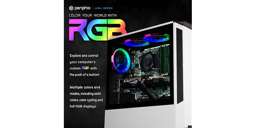 Periphio Gaming Desktop Computer Tower PC