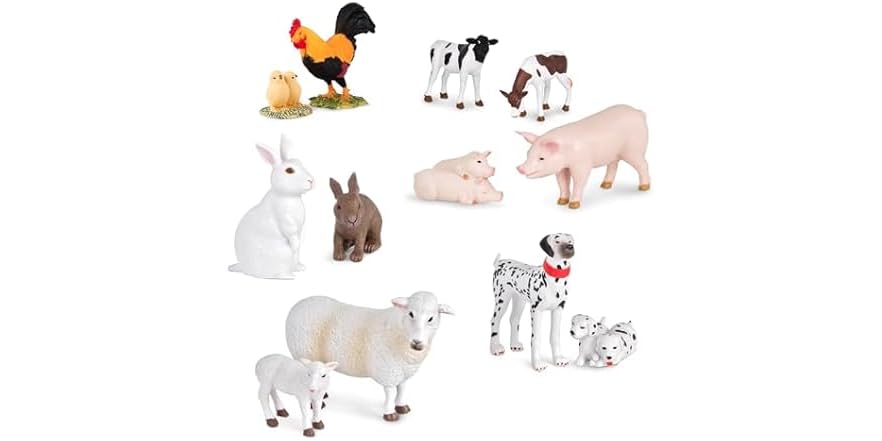 Terra by Battat Toy Farm Animals Set