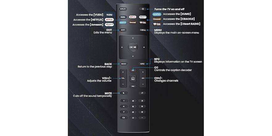 2 Pack Remote for VIZIO Smart TV