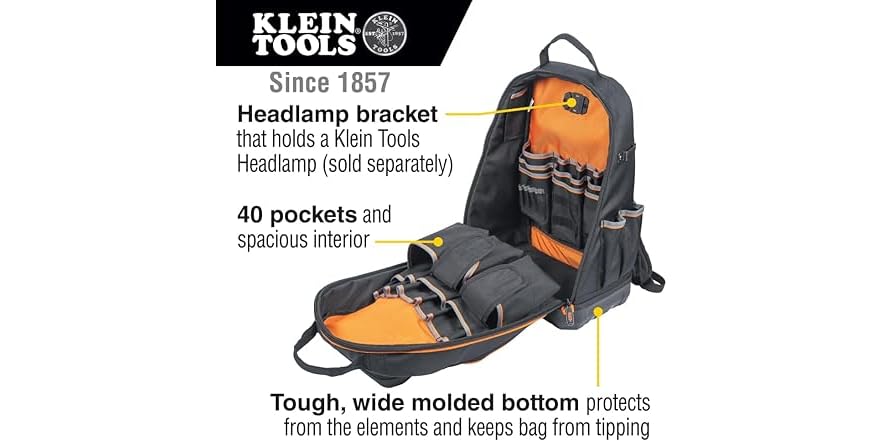 Klein Tools 62800BP Backpack Tool Bag