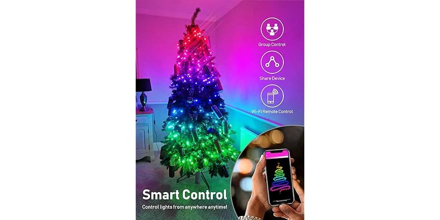 Aoycocr Smart Fairy Lights 33ft