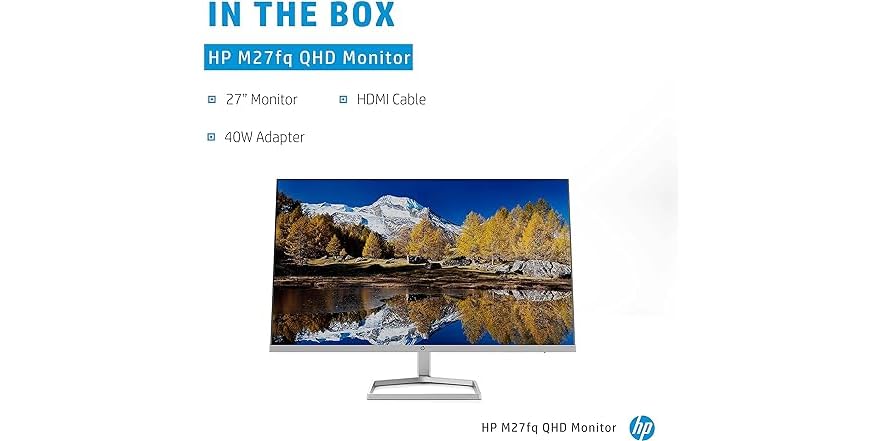 HP M27fq 27-Inch QHD 1440p Monitor