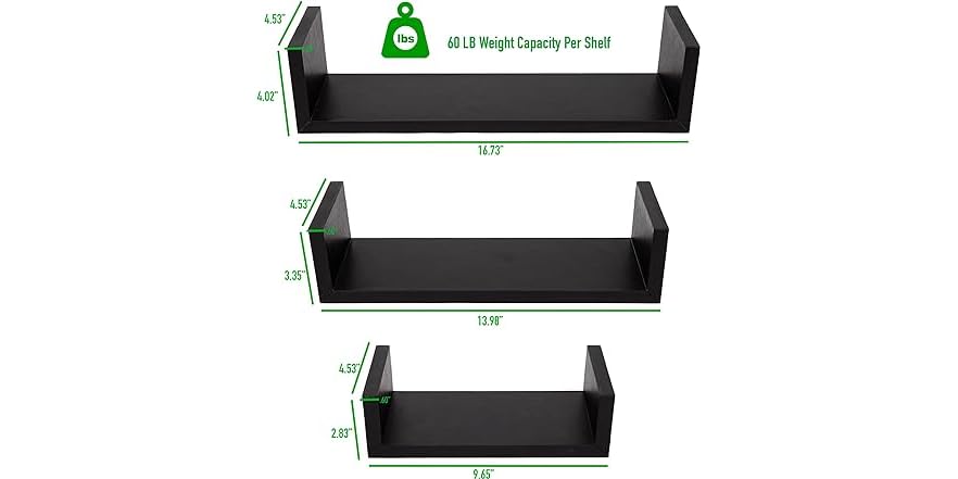 Mind Reader Floating Shelves