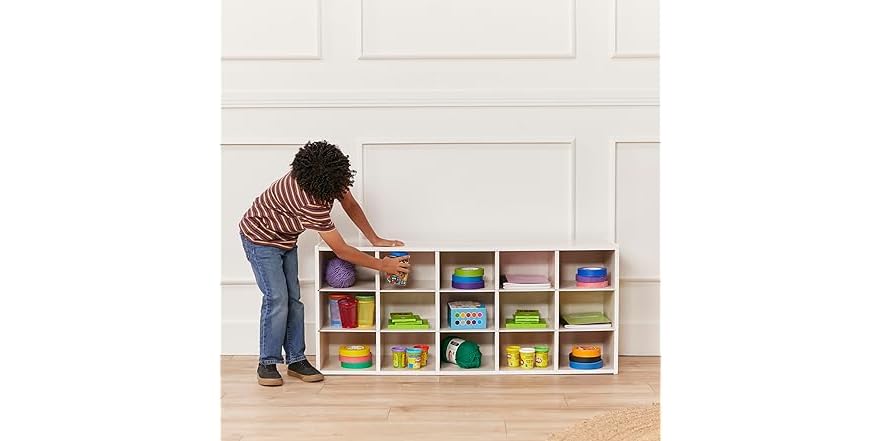 ECR4Kids Streamline 15 Cubby Tray Storage