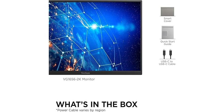 ViewSonic VG1656-2K-S 16" 1600p IPS Portable Monitor