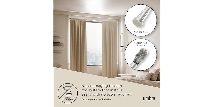 Umbra Expandable Curtain Rod & Divider