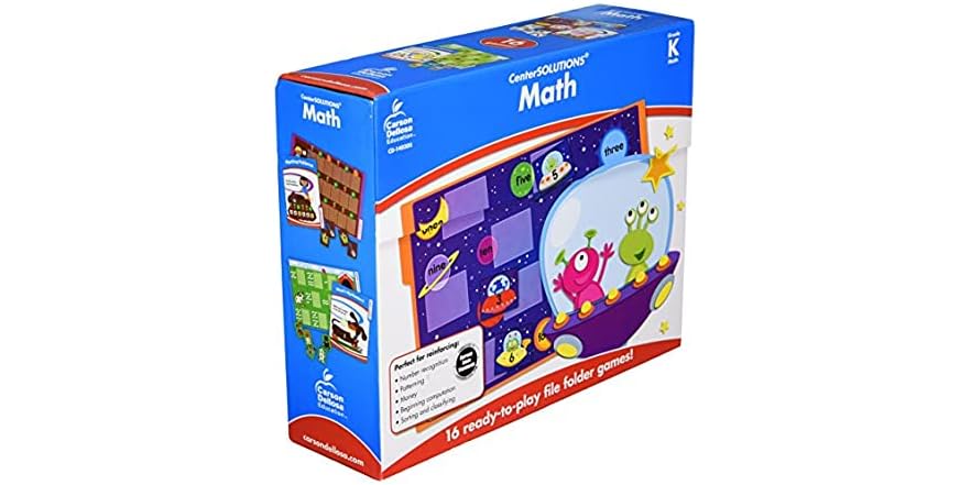 Math File Folder Games, Kindergarten