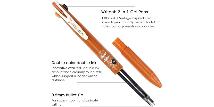WRITECH Multicolor Gel Pens 0.5