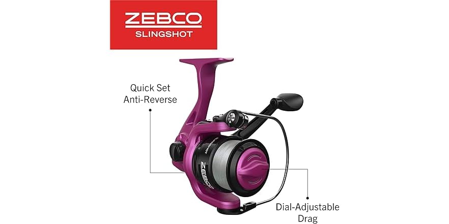 Zebco Slingshot Reel Fishing Rod Combo