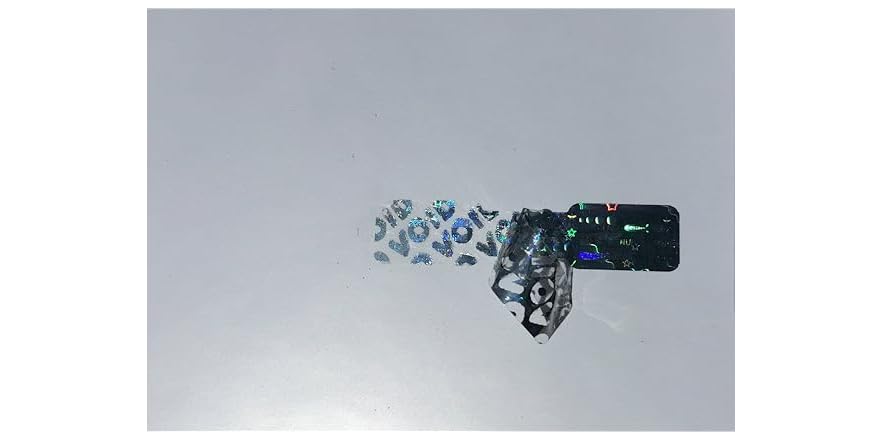 1,000 Silver Dog Bone Hologram Sticker
